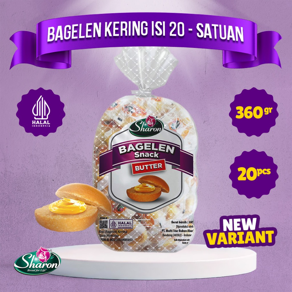 Jual Sharon Bakery Bagelen Kering Butter Isi 20 360 gr Satuan- Jumbo ...