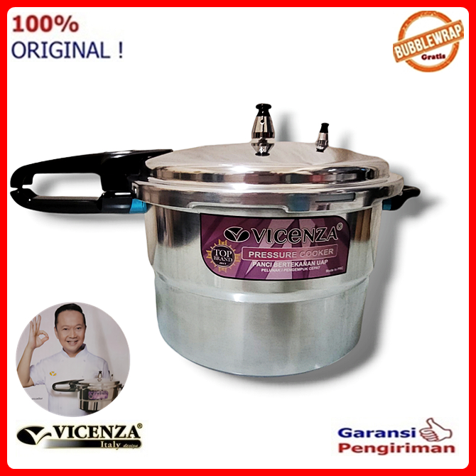 Jual Panci Presto Presto Pressure Cooker Plus Kukusan Vicenza 8 Liter V 324 | Shopee Indonesia