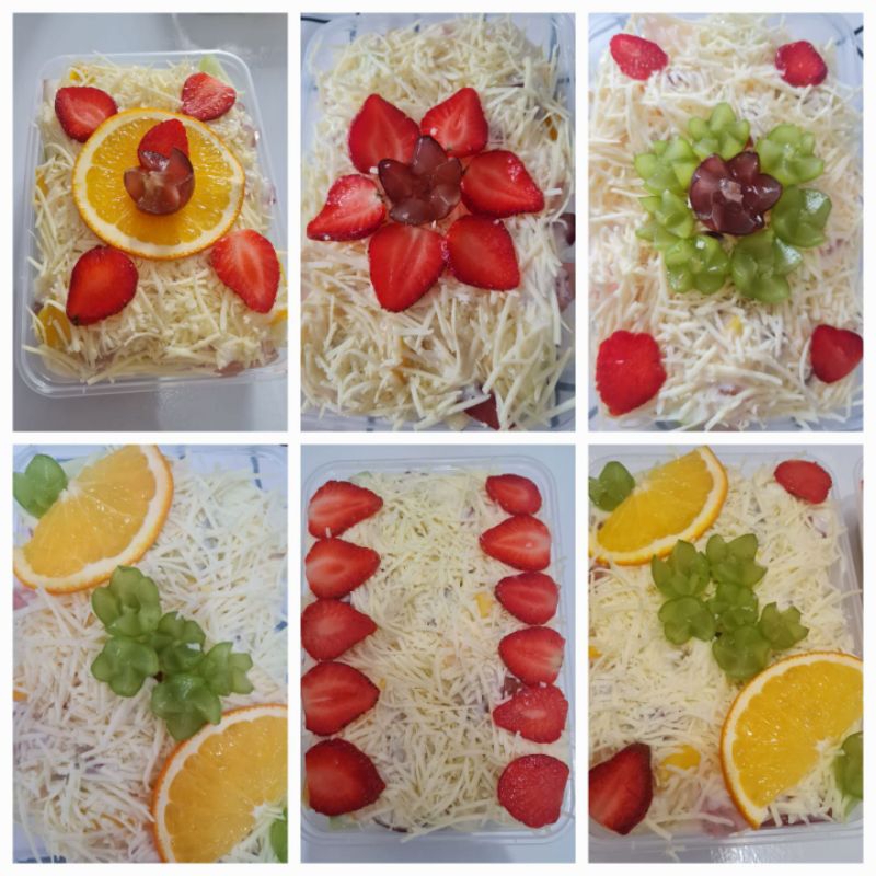 Jual Salad buah, Salad buah segar, ukuran 200ml, 300ml, 500ml, 650ml, 1000ml, 1500ml | Shopee ...