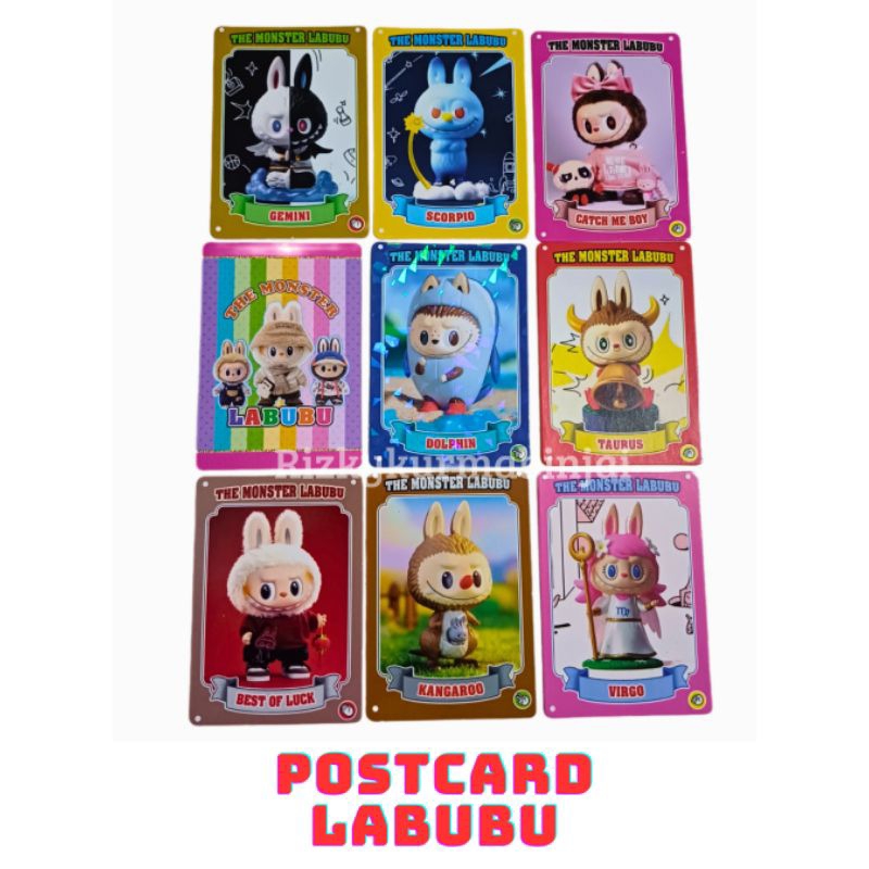 Jual 1Lembar Kartu PostCard Labubu Post Card Labubu The Monster ...