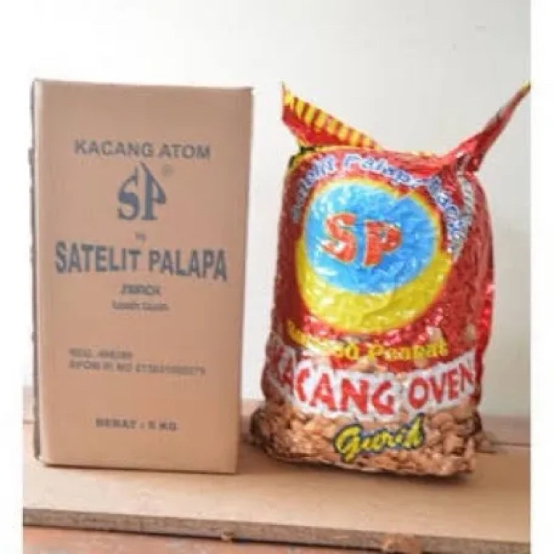 Jual 1 DUS / BAL (5KG) KACANG ATOM TELUR SP (MERK SATELIT PALAPA ...