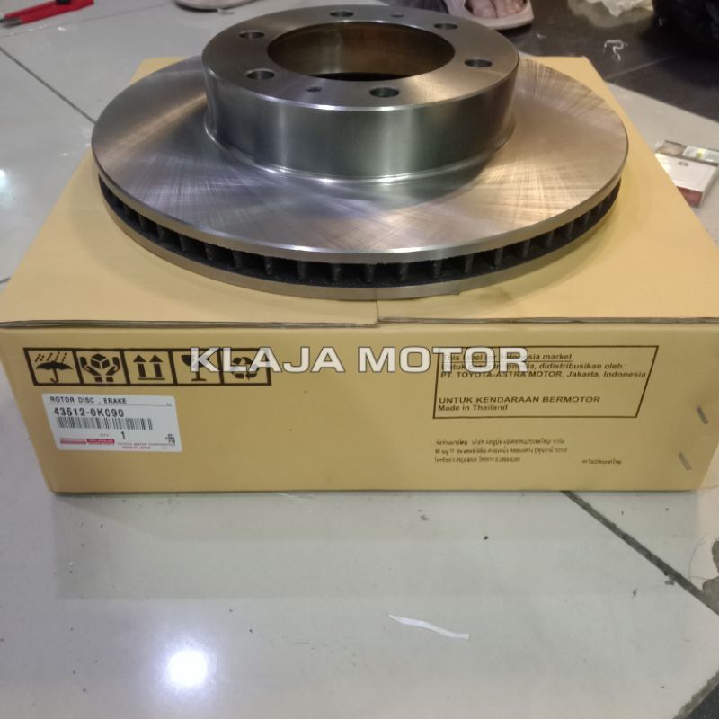 Jual disc brake atau piringan cakram hilux revo 43512-0k090 ORIGINAL ...