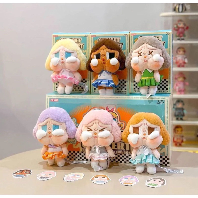 Jual Pop Mart CRYBABY Sunset Concert Series-Plush Pendant Blind Box ...
