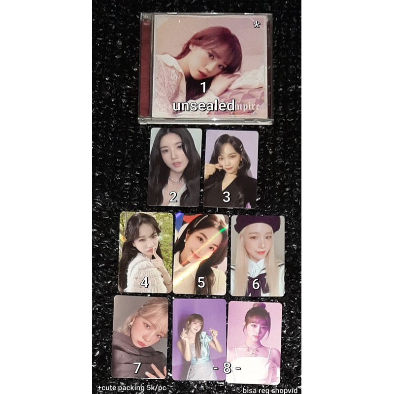 Jual PC PHOTOCARD ALBUM ONLY IZONE IZ*ONE HYEWON EUNBI YURI YENA CHAEWON WINTER ALBUM KTOWN4U ...