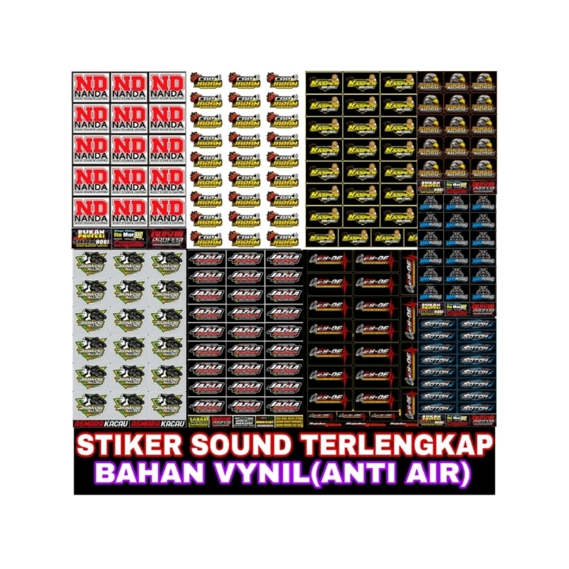 Jual STIKER SOUND | STIKER AUDIO | STIKER SOUND SYSTEM | STIKER VYNIL ...