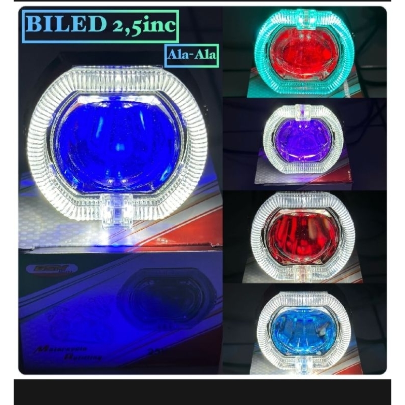 Jual COD BILED PROJEKTOR MINI Lampu depan / lampu utama biled projie ...