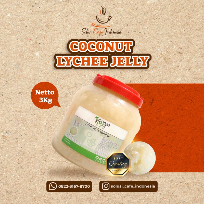 Jual Coconut Lychee Jelly Nata De Coco Topping Minuman Taiwan Solusi ...