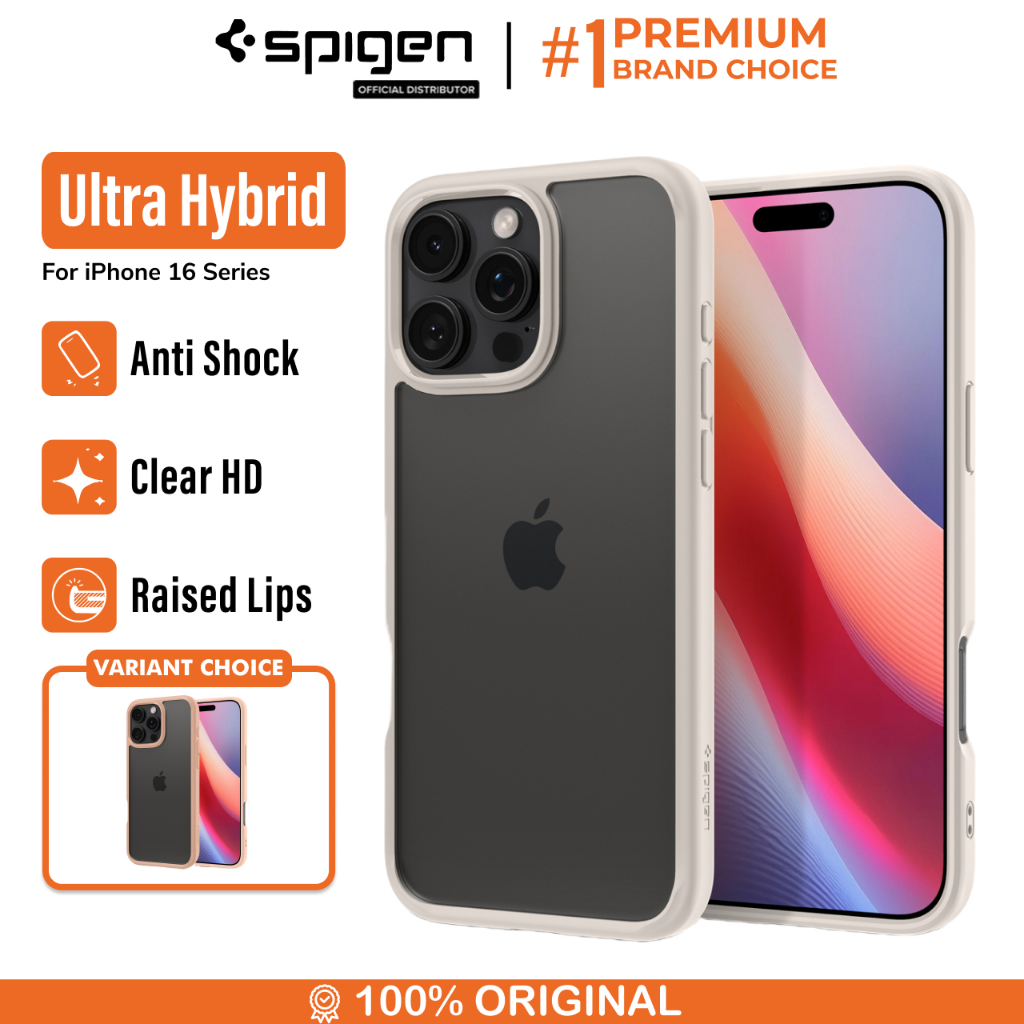 Jual Case iPhone 16 Series Pro Max Plus Spigen Ultra Hybrid Titanium ...