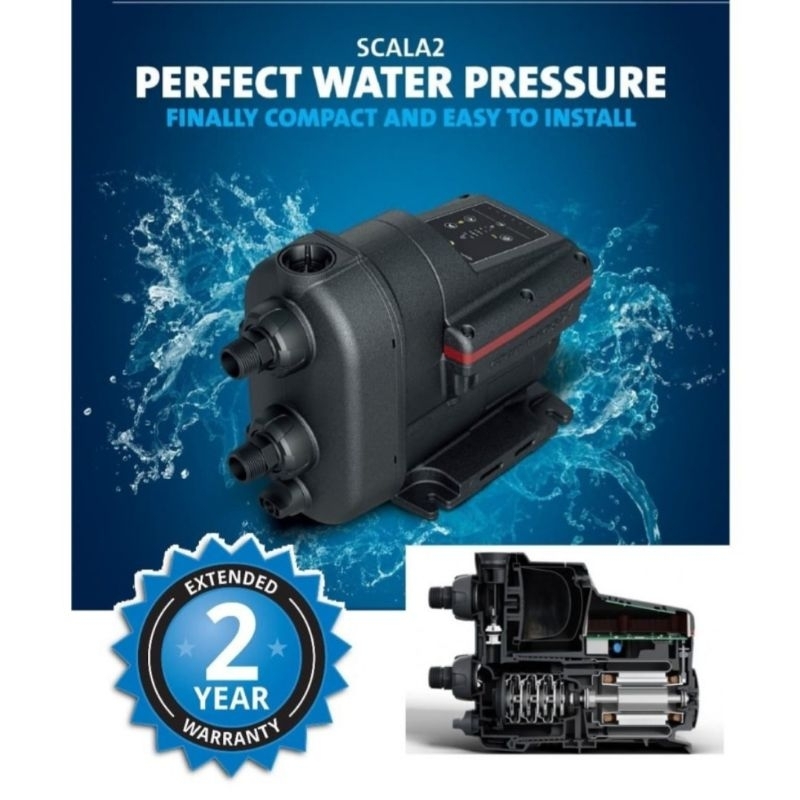 Jual POMPA AIR GRUNDFOS SCALA 2 - BOOSTER PUMP ORIGINAL | Shopee Indonesia