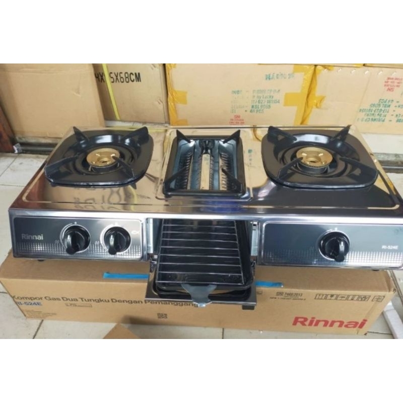 Jual RINNAI RI-524E Kompor Gas 2 Tungku Rinnai RI-524E / RI 524E / RI ...