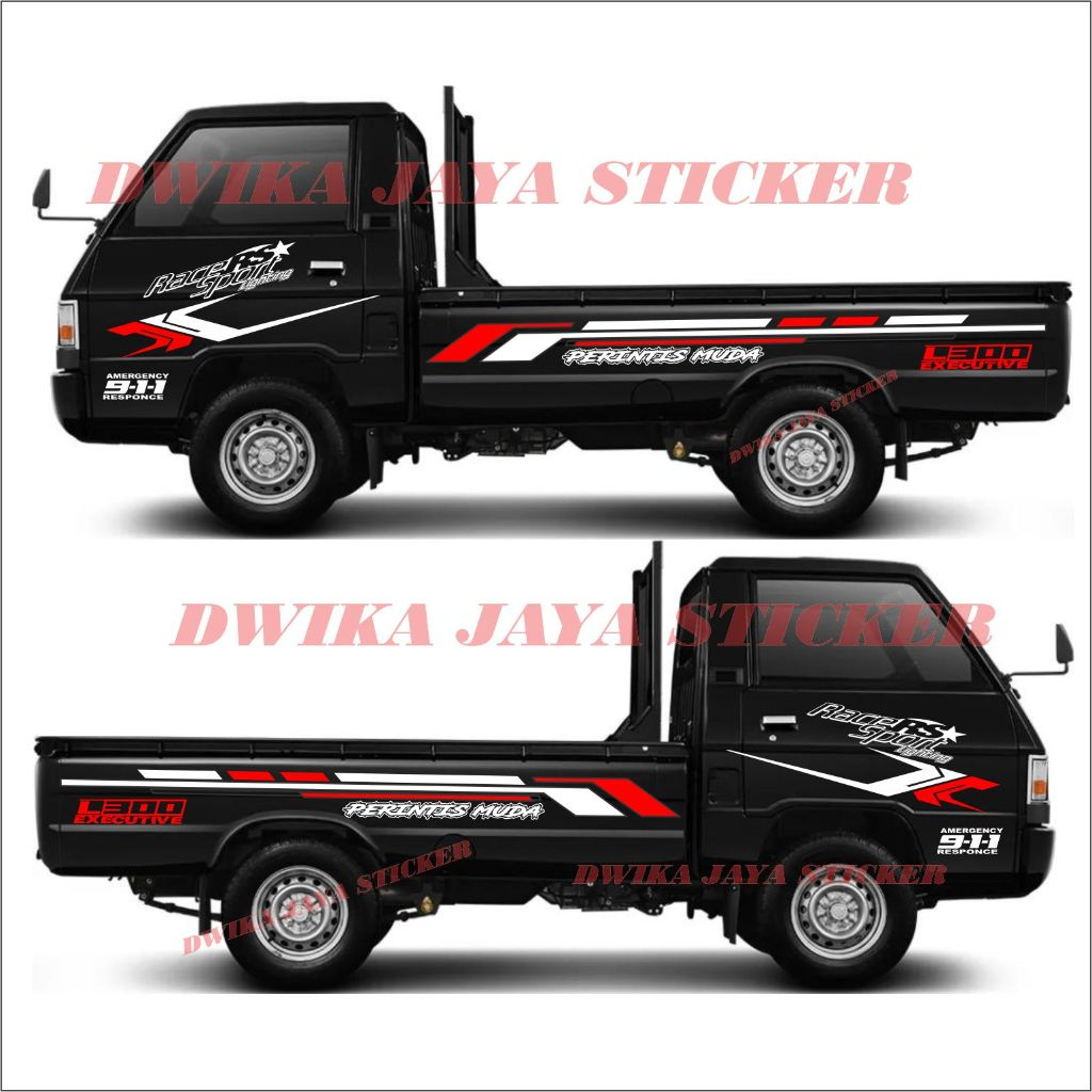 Jual STICKER MOBIL PICK UP L300 STICKER BODY SAMPING MOBIL PICK UP ...