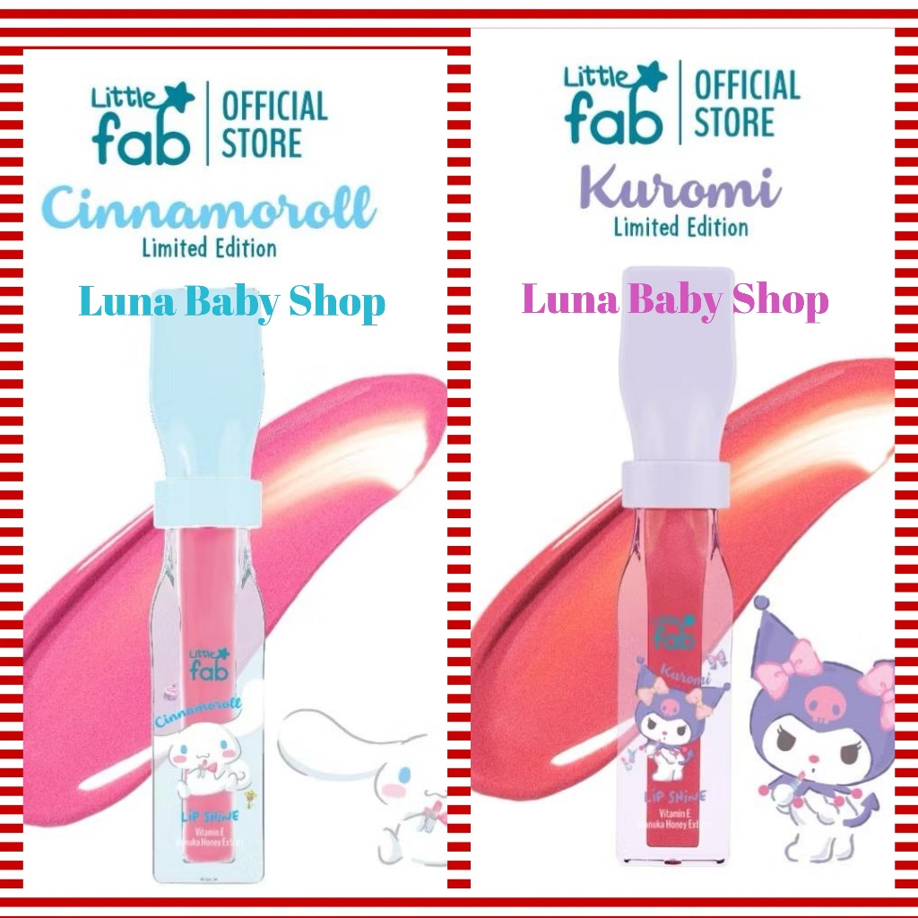 Jual Little Fab Kids Lip Shine/Limited Edition Kuromi dan Cinnamoroll ...