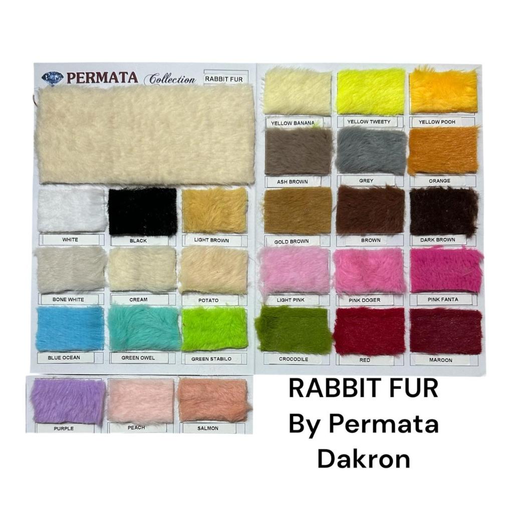 Jual Kain Bulu Rabbit Fur/Kain Bulu Kelinci Halus/Kain Bulu Korea Kain ...