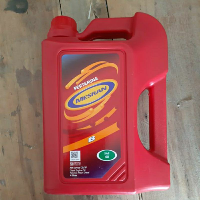 Jual Oli Mesin Diesel Mesran B SAE 40 Pertamina 4 Liter | Shopee Indonesia