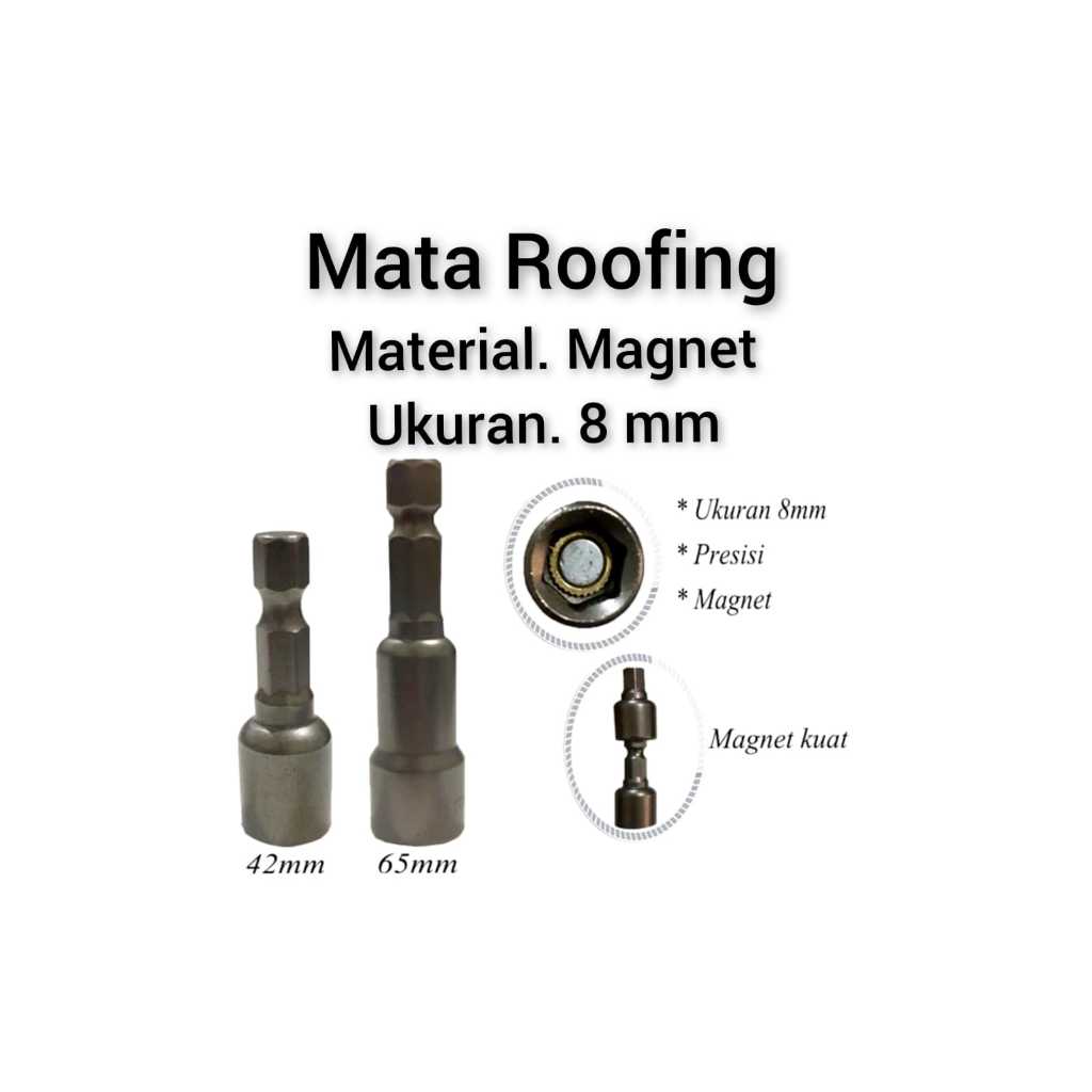 Jual Mata Roofing Magnet Sok Baut Baja Ringan Matabor Sock Kunci Sekrup ...