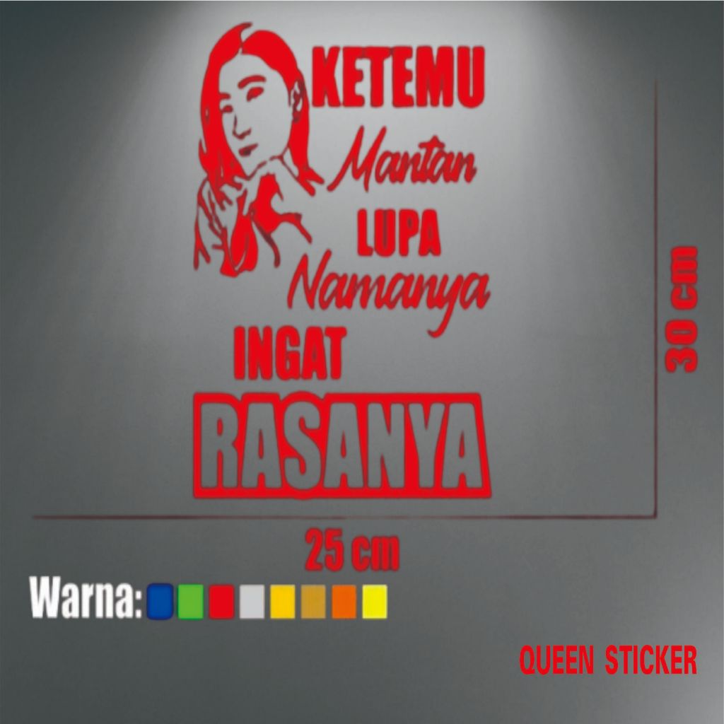 Jual sticker cutting kaca mobil pickup canter ketemu mantan lupa nama ...