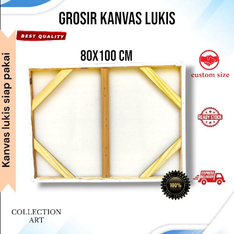 Jual kanvas lukis hitam putih canvas lukis marshoto +prem kayu spanram ...