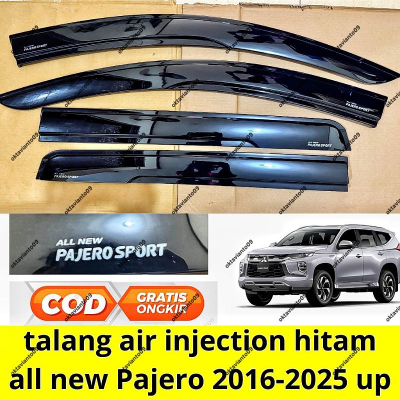 Jual talang air side visor all new pajero 2016 2017 2018 2019 2020 2021 2022 2023 2024 2025 ...