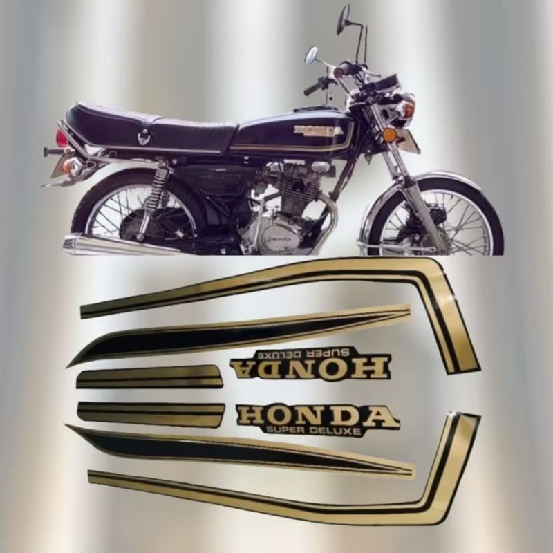 Jual Sticker Striping Lis Motor GL 125 Super Deluxe Sablon dan Printing ...