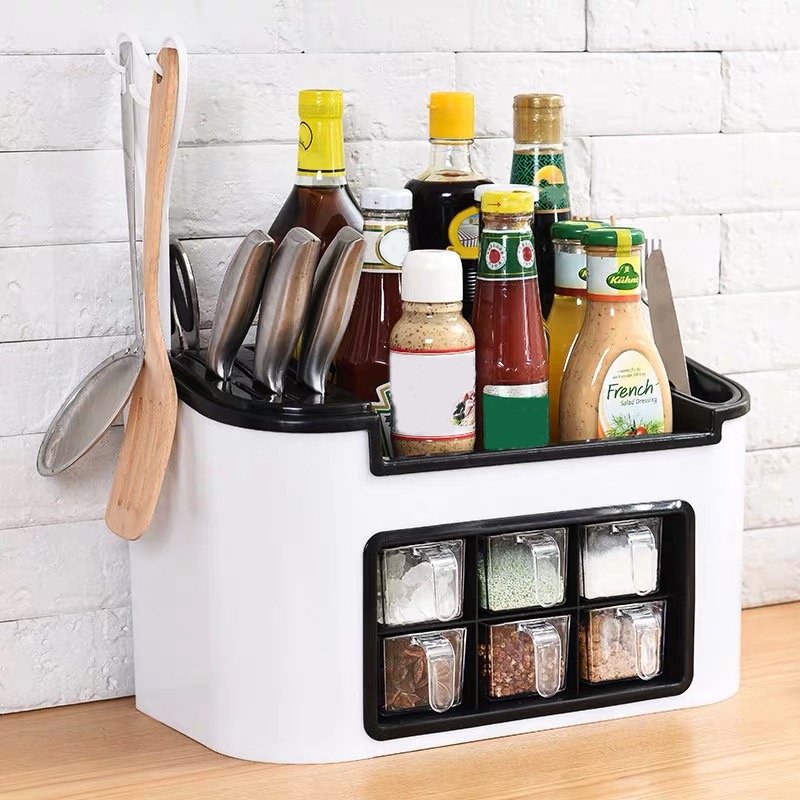 Jual Muzy Rak Bumbu Dapur Multifungsi Dengan 6 Laci Tempat penyimpanan ...