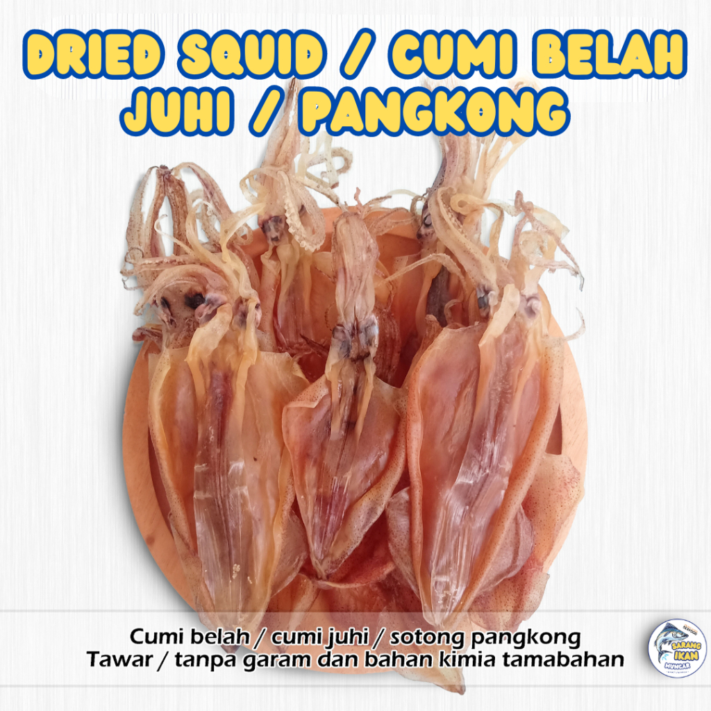 Jual DRIED SQUID/ CUMI JUHI/ CUMI BELAH KERING TAWAR/ CUMI PANGKONG ...