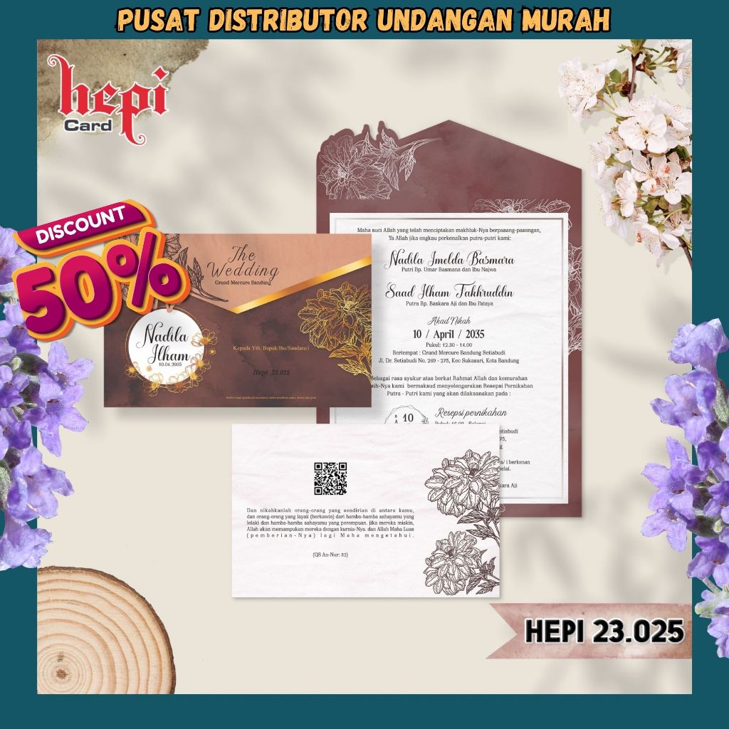 Jual Blangko Undangan Hepi 23.025 | Blangko Undangan Murah | Blangko ...