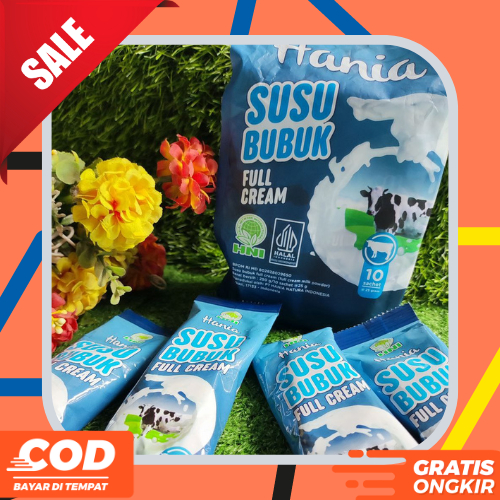 Jual Hania Susu Bubuk Eceran Full Cream Sapi HNI: Susu Bubuk Alami ...