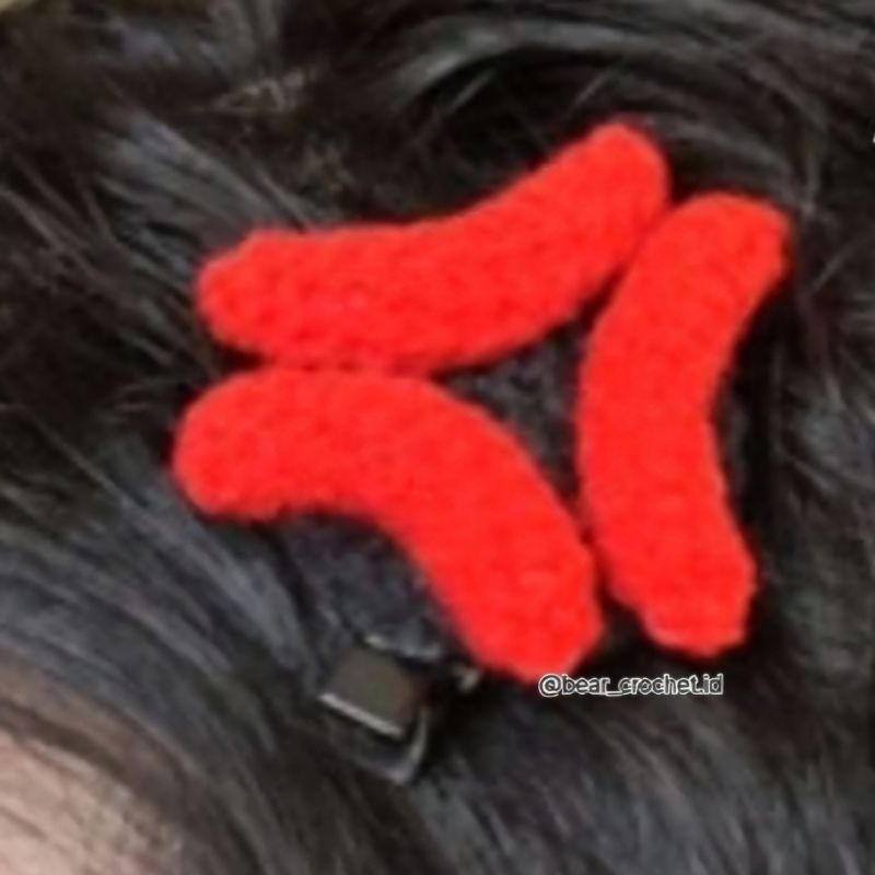 Jual Angry Crochet Hair Clip /Jepit Rajut Angry | Shopee Indonesia