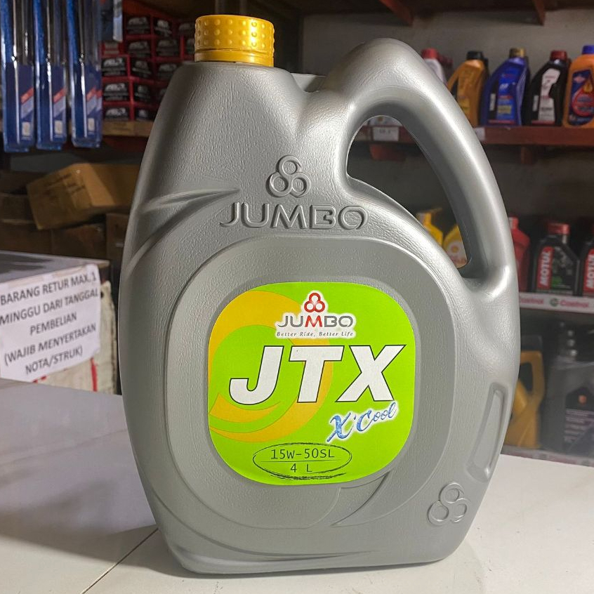 Jual JUMBO X'Cool JTX 15w-50 SL Oli Pelumas Mesin Mobil Bensin Engine ...