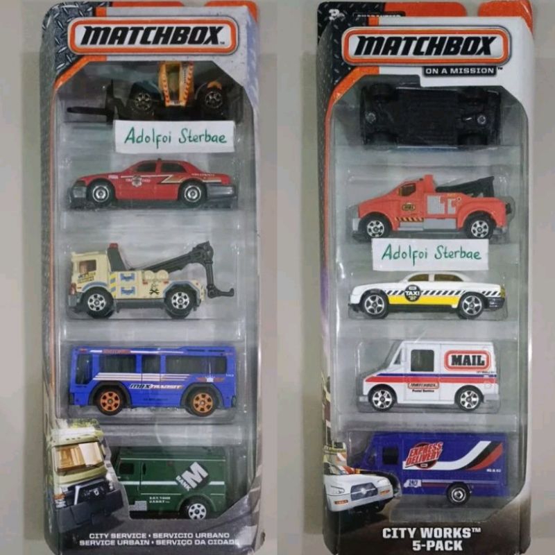 Jual matchbox isi 5 city service city works 5 gift pack Load Lifter ...