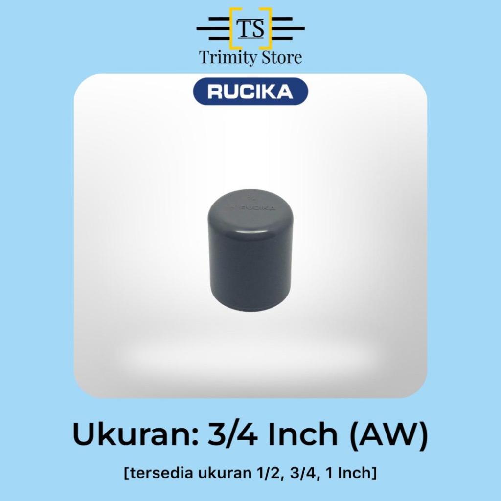 Jual RUCIKA Dop / Cap / Tutup Pipa PVC (AW) Ukuran 3/4 Inch [D-AW ...