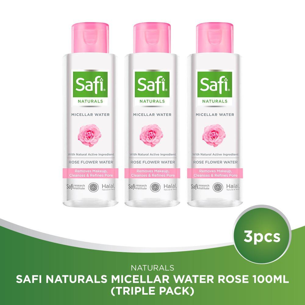 Jual [Triple Pack] Safi Naturals Micellar Water With Rose 100 ml ...