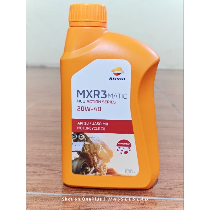 Jual Oli motor matic Original REPSOL MXR3 Matic 20W-40 0,8L | Shopee ...