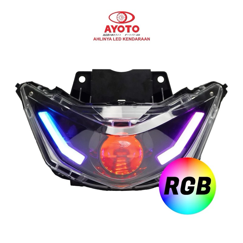 Jual HEADLAMP REFLEKTOR FULL SET BEAT DELUXE BILED PROJECTOR 2INCHI ...