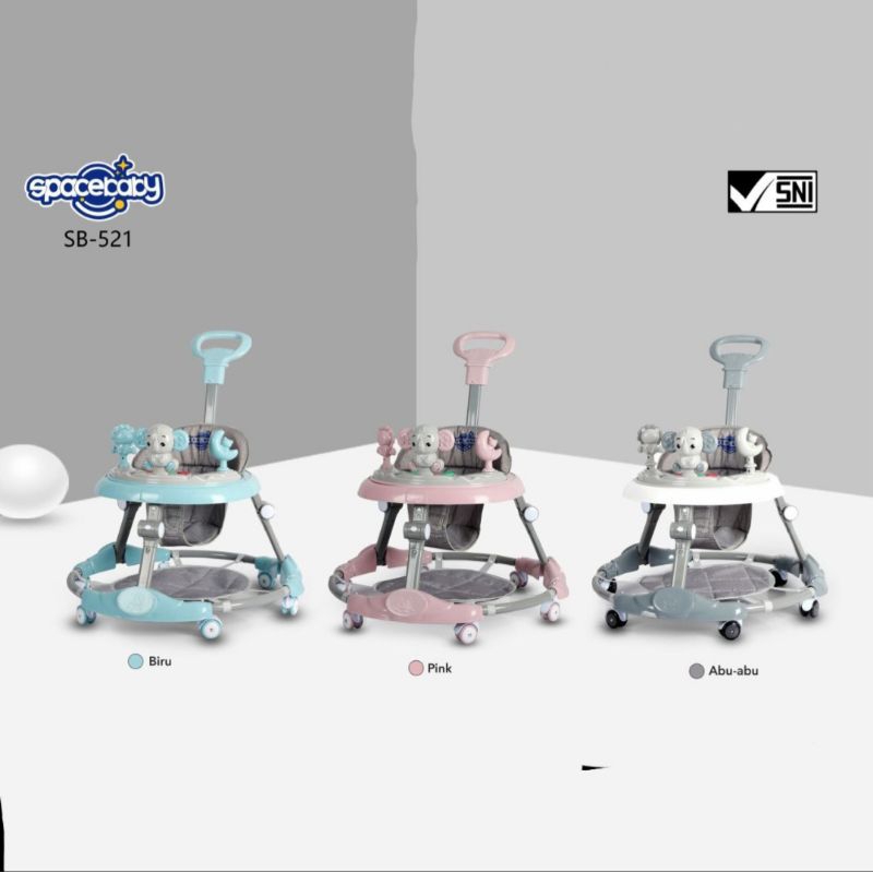 Jual Baby Walker Spacebaby SB-521 Activity Walker Push Walker Apolo ...