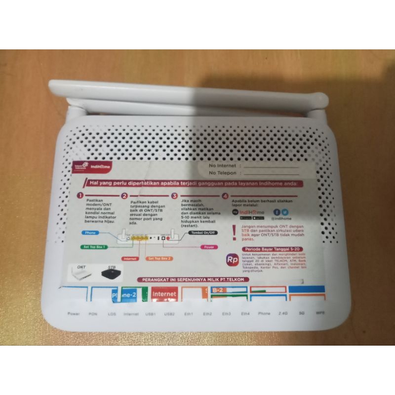 Jual fiberhome dual band hg6145d2 port biru kondisi normal | Shopee ...