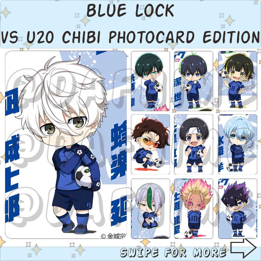 Jual BLUE LOCK VS U20 CHIBI EDITION PHOTOCARD ANIME | Shopee Indonesia