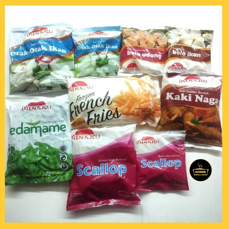 Jual Minaku All Variants, Edamame, Scallop, Otak-Otak, Kaki Naga, Bola ...