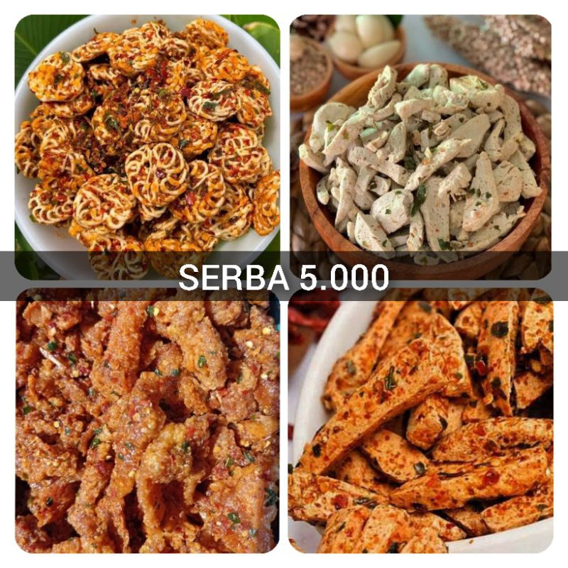 Jual CEMILAN 5000 SNACK PEDAS BASRENG PEDAS DAUN JERUK KERUPUK RAFAEL ...