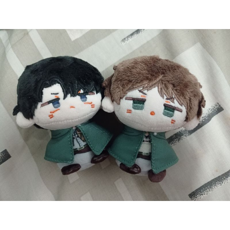 Jual Mini Doll Attack on Titan Levi Ackerman & Eren Yeager | Shopee ...