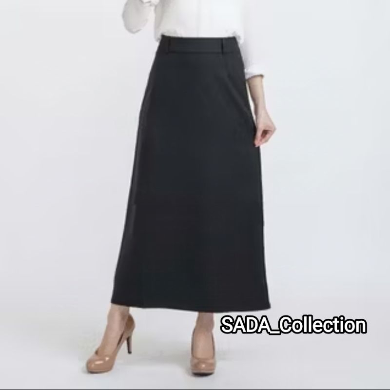 Jual ROK KANTOR/ROK KERJA WANITA MODEL A LINE SIZE S - XL | Shopee ...