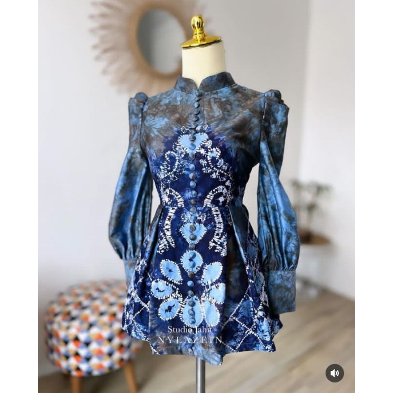Jual Blouse Sasirangan Gotik Model Terbaru Lengan Puff | Shopee Indonesia
