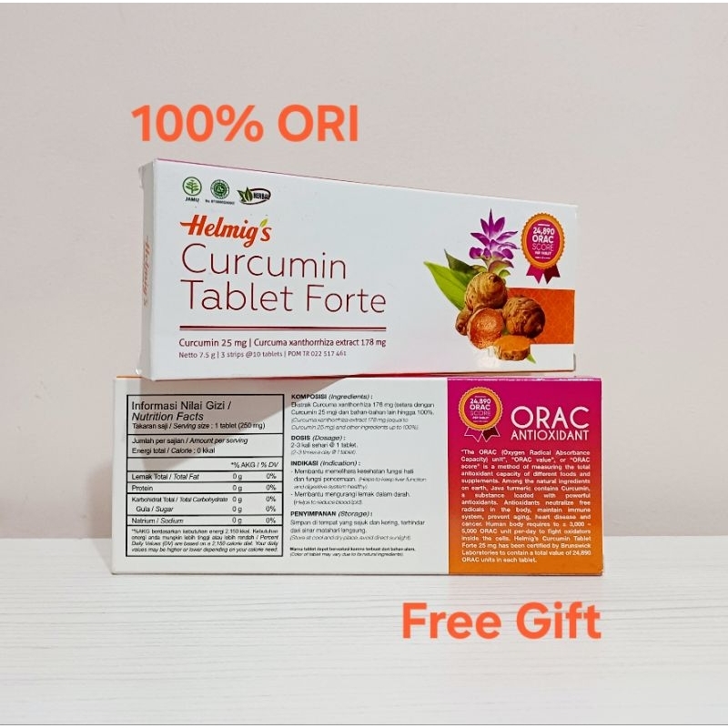 Jual Helmig's CURCUMIN TABLET FORTE Memelihara Kesehatan Liver ...
