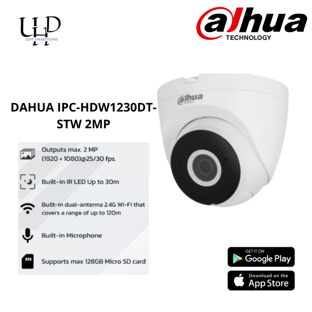 Jual CAMERA CCTV DAHUA IPC-HDW1230DT-STW 2MP INDOOR | Shopee Indonesia