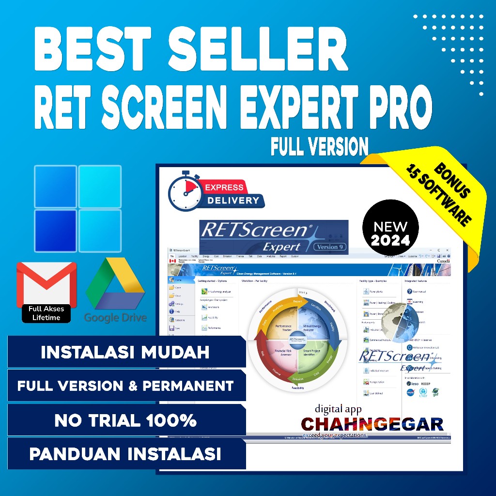 Jual RETScreen Expert Professional 9.1.0 Full Software analisis energi dan bioenergi | Shopee ...