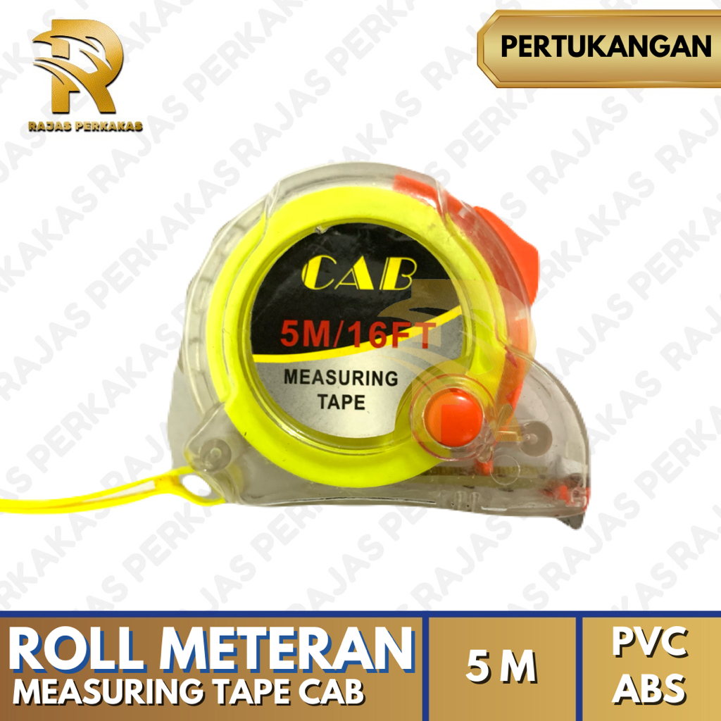 Jual ROL METER 5M MEASURING TAPE CAB / ROL METER SERBAGUNA / ROL METER ...