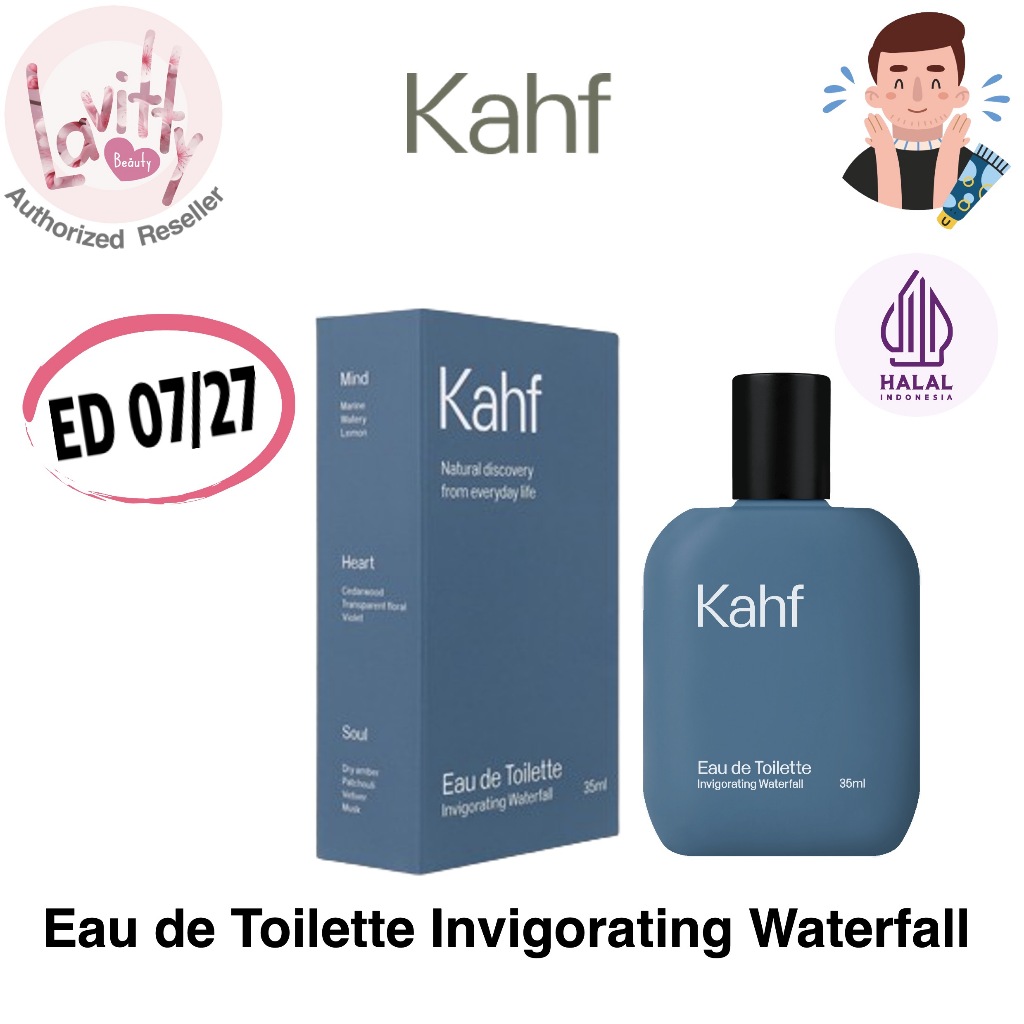 Jual Kahf Eau de Toilette 35 ml - Invigorating Waterfall | Shopee Indonesia