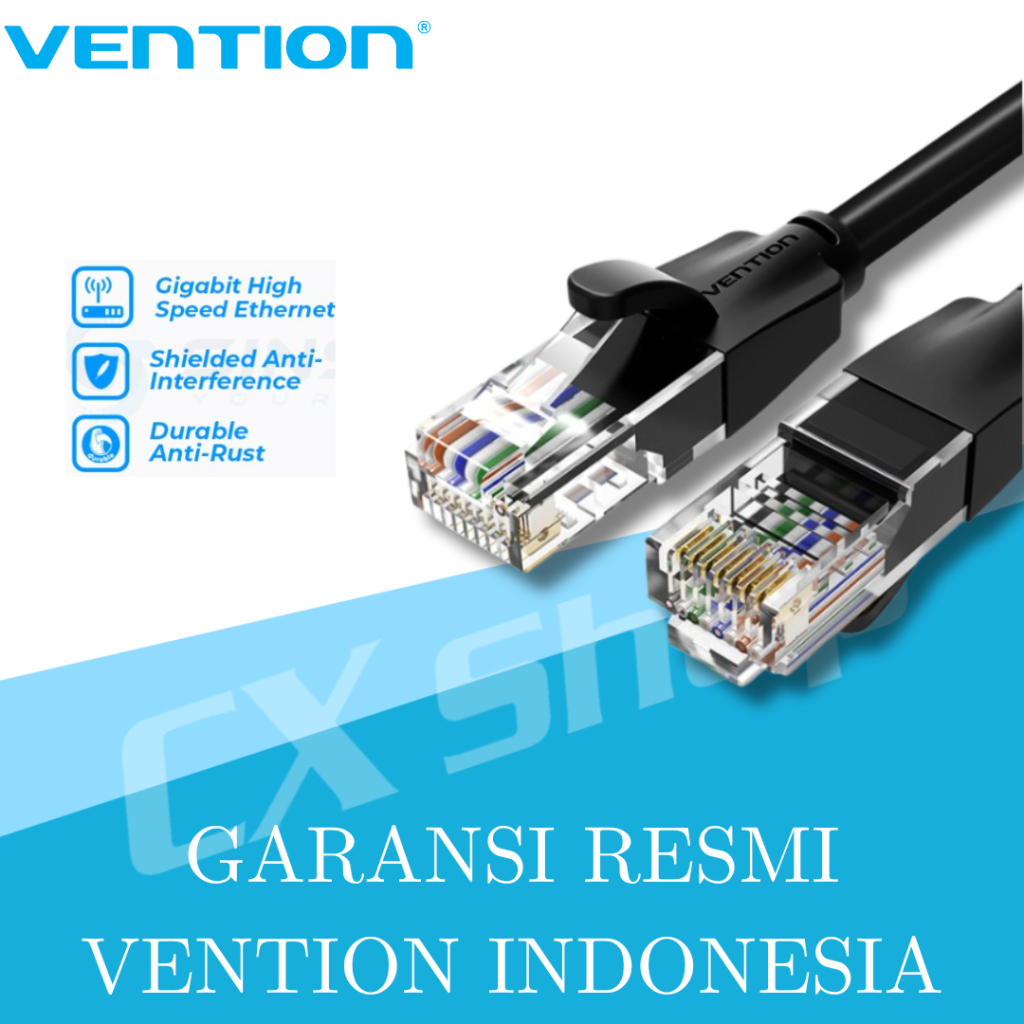 Jual Vention Kabel LAN UTP RJ45 Gigabit Ethernet Cat6 Cat5e ( 0.5 - 15 ...