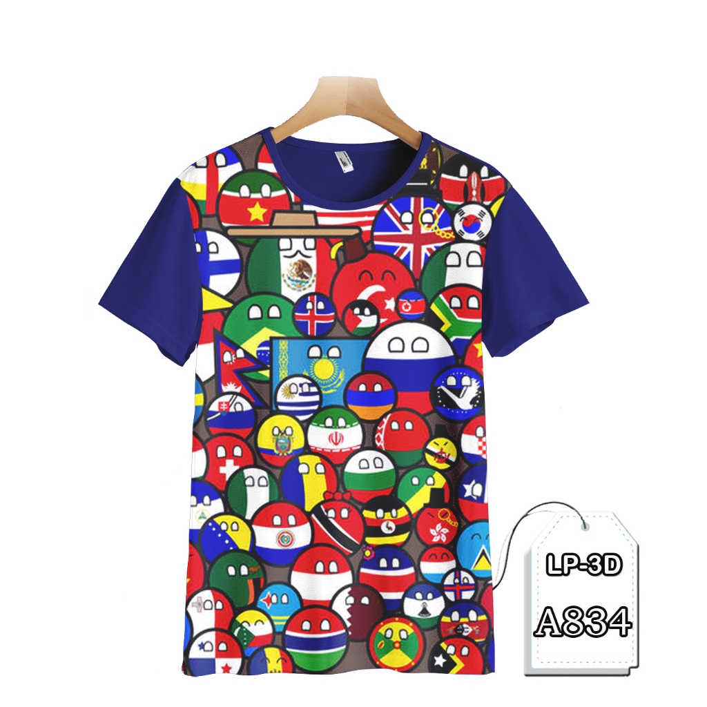 Jual Baju Countryballs meme Baju Anak dan Dewasa Countryballs Gambar ...