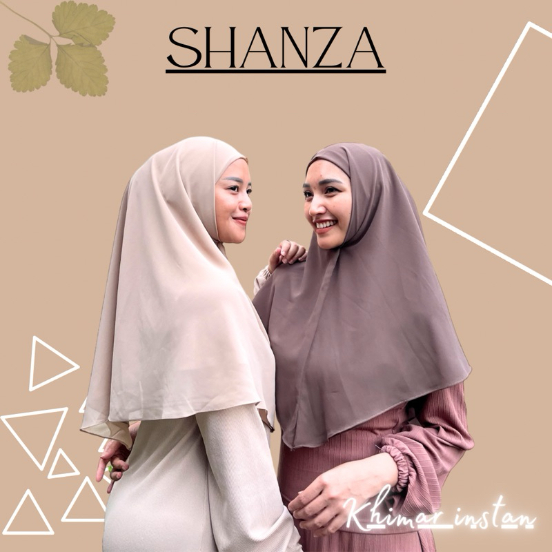 Jual SHANZA Hijab Alkhansa Khimar Instan Bahan Ceruti Baby Doll ...